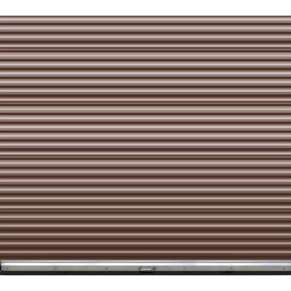 Clopay Roll-Up 10 ft. x 7 ft. Non-Insulated Continental Brown Garage ...
