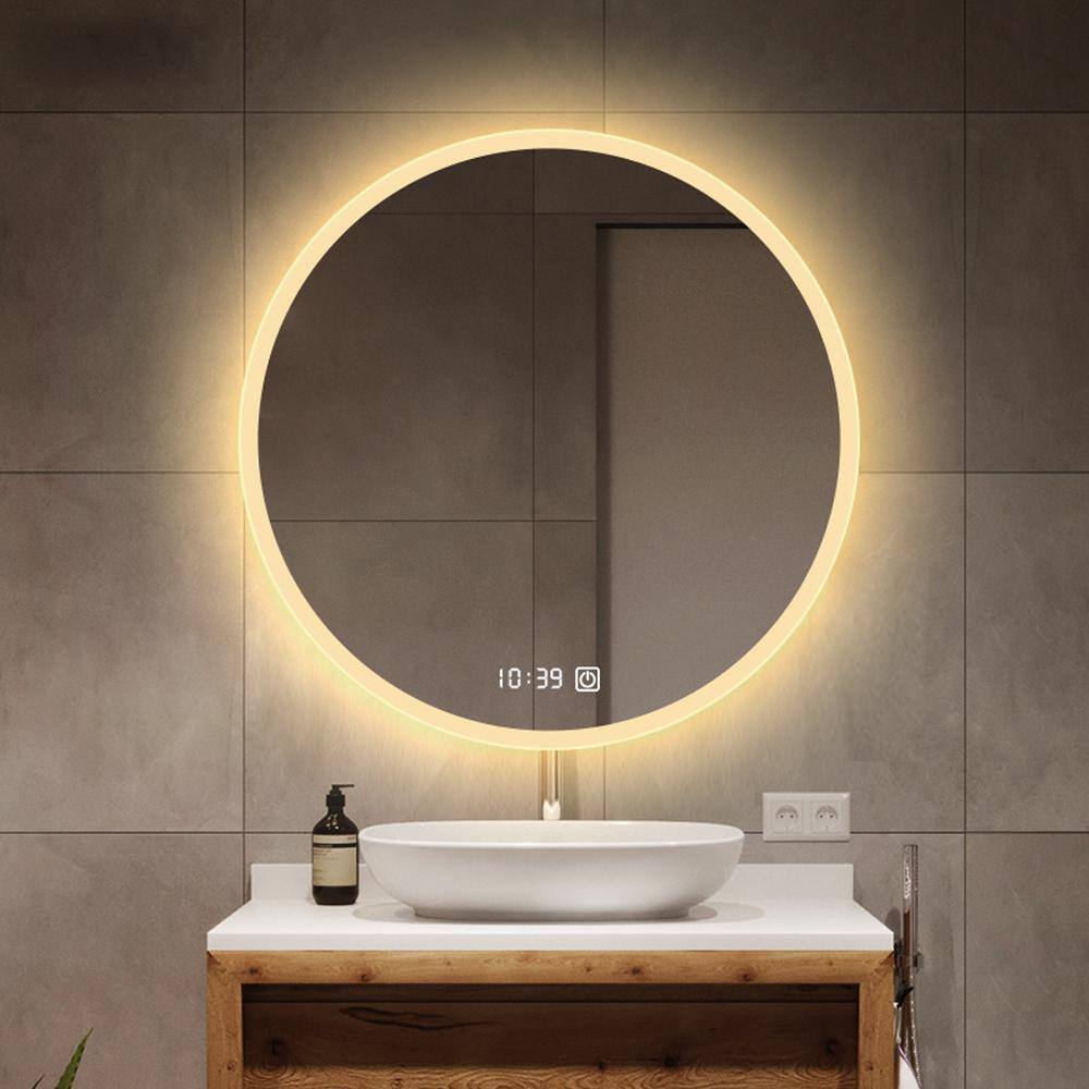 Illuminated Round Bathroom Mirrors Everything Bathroom