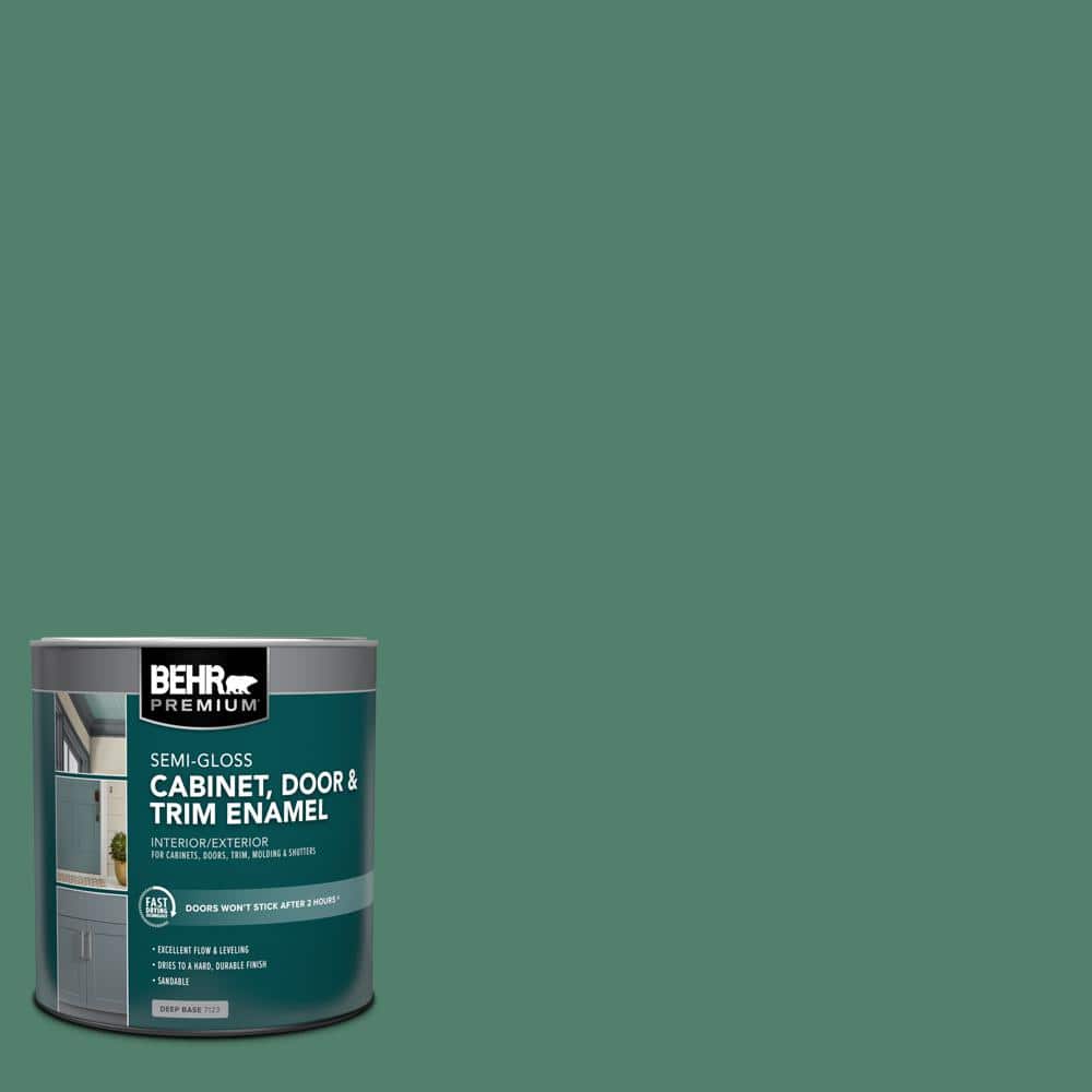 BEHR PREMIUM 1 qt. #M430-6 Park Bench Semi-Gloss Enamel Interior ...