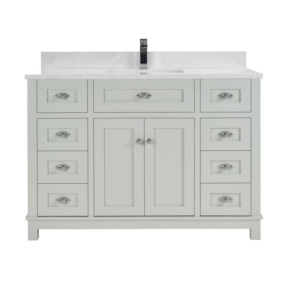 Legion Furniture French Contemporary 48 in. 1 Freestanding Silver ...