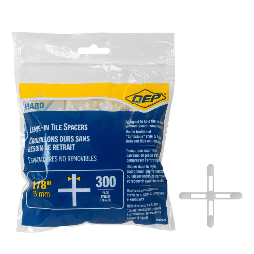 QEP 1/8 in. Hard Tile Spacers for Traditional or LeaveIn Installation ...