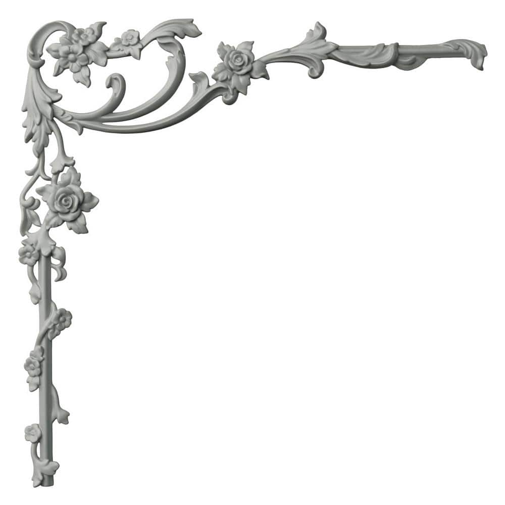 Ekena Millwork 0.75 in. x 21.125 in. x 21 in. Polyurethane Applique and ...