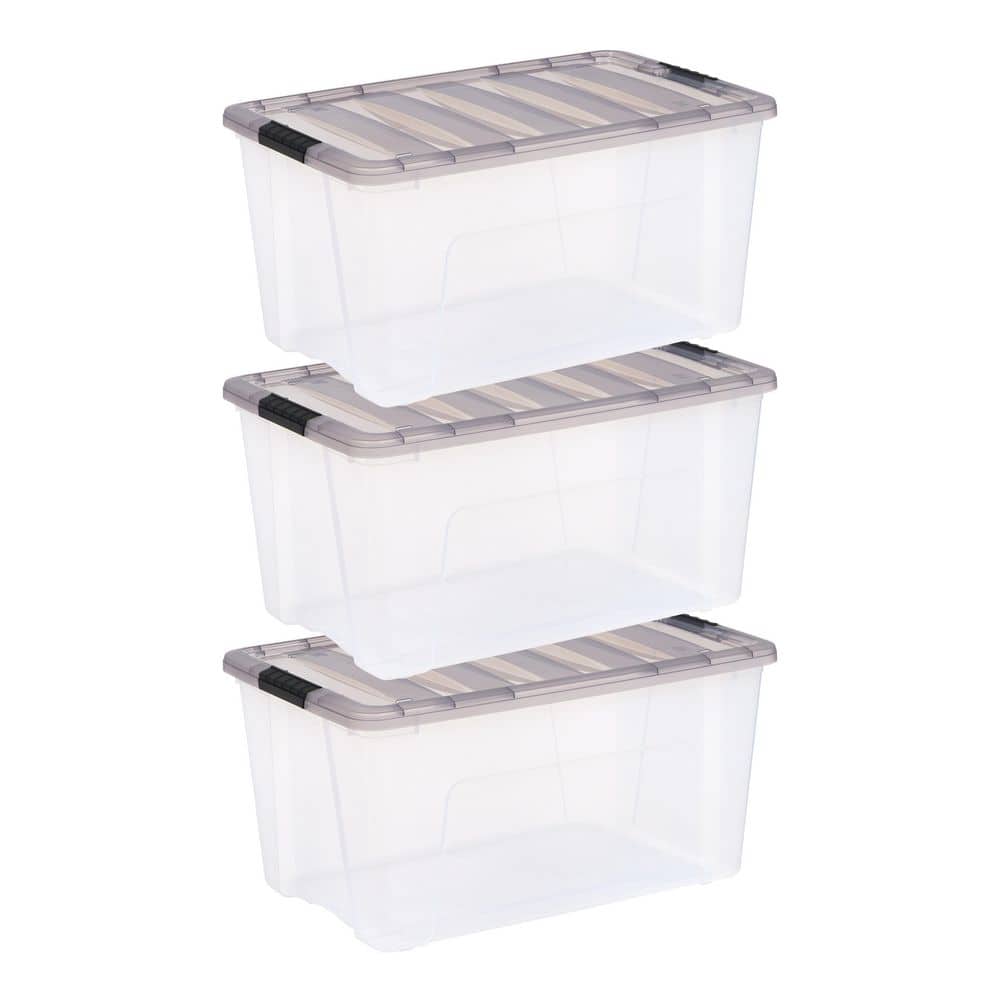 Reviews for IRIS 72 Qt./18 Gal. Plastic Storage Boxes with Latching ...
