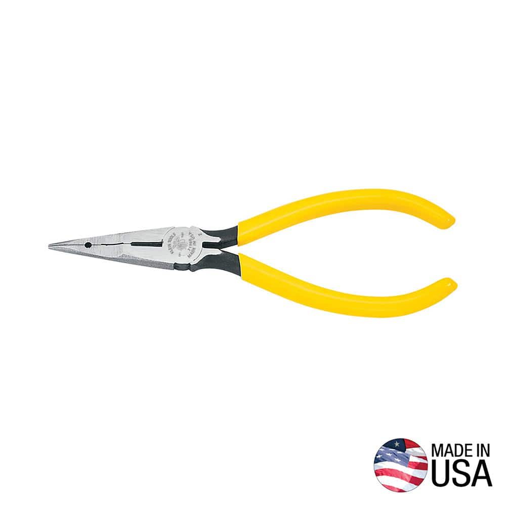 Klein Tools 6-5/8 in. Long Nose Telephone Pliers Type L1 71980 - The ...