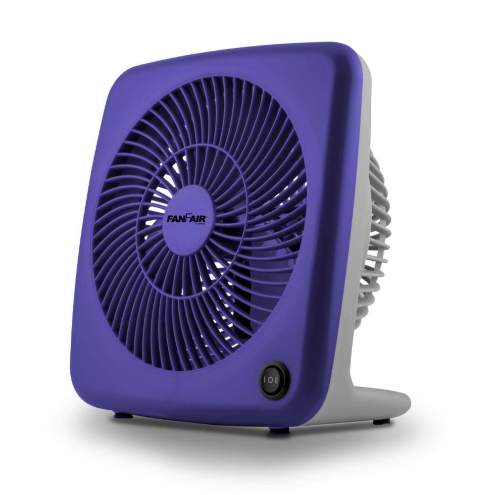 FANFAIR 7 in. Box Personal Fan in Blue MFPF700B974 - The Home Depot