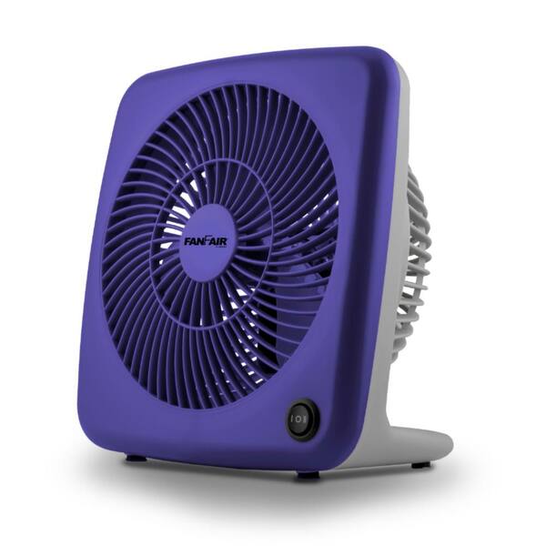 FANFAIR 7 in. Box Personal Fan in Blue MFPF700B974 - The Home Depot