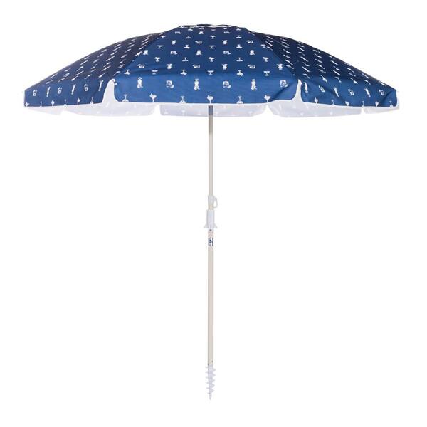 MOEPISY Umbrella diameter 6' 6 ft. fiberglass Beach UPF 50+ Patio ...