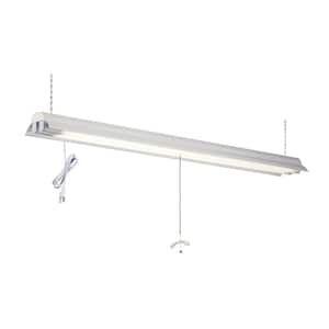 Commercial Electric 3 ft. Plug-in LED Shop Light with Pull Chain 3000 ...