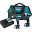 Makita 7.2V Lithium-Ion 1/4 in. Cordless Hex Driver-Drill Kit with Auto-Stop Clutch DF012DSE