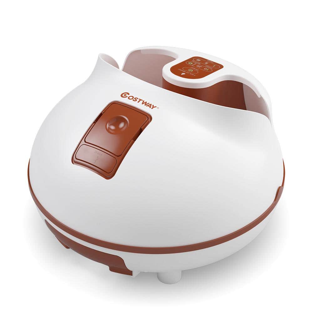 Costway Steam Foot Bath Massager Foot Sauna Care in Brown BXD4-A834-AWF ...