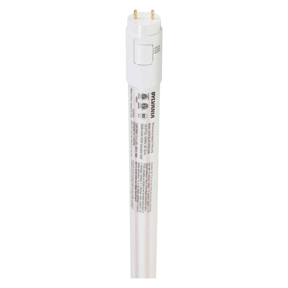 Sylvania 17-Watt Equivalent 2 ft. Linear T8 Selectable CCT LED Tube ...