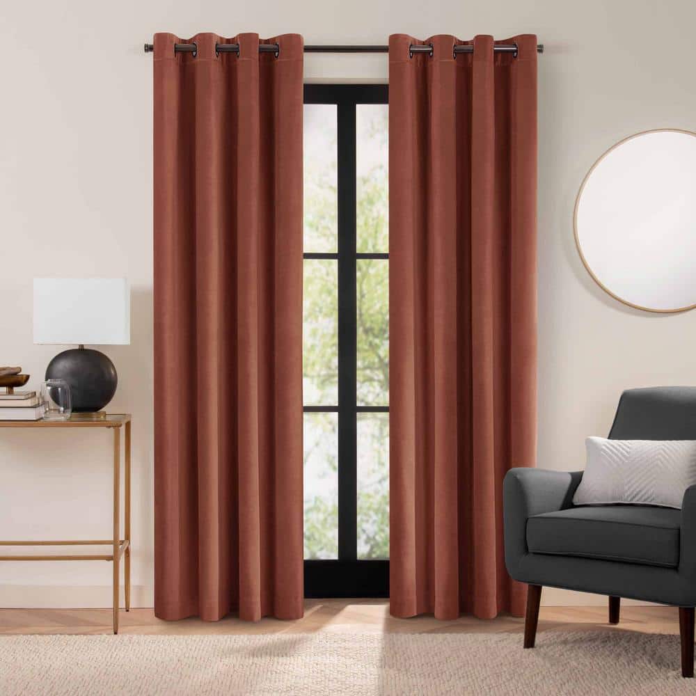 Eclipse Luxury Cotton Velvet Copper Solid Cotton 108 in. L x 50 in. W ...