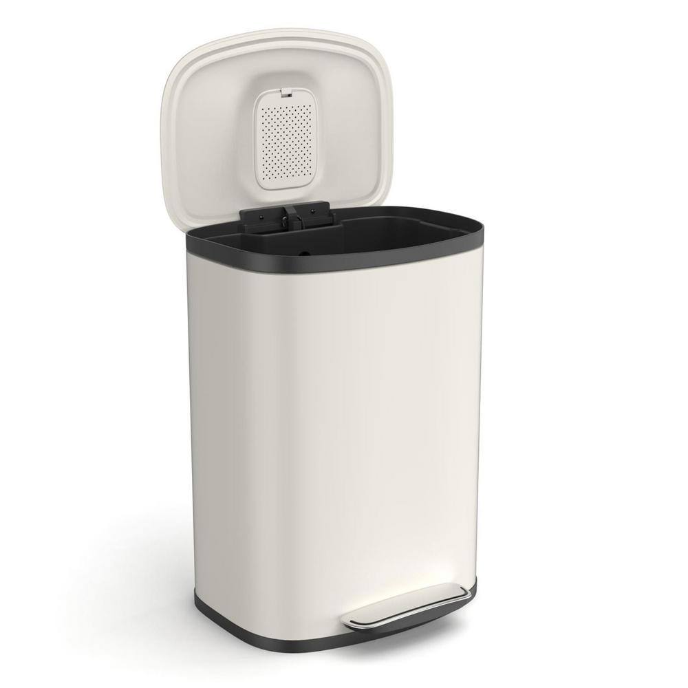 FUNKOL 50L Foot Pedal Operated Soft Close Waste Basket Suitable for ...