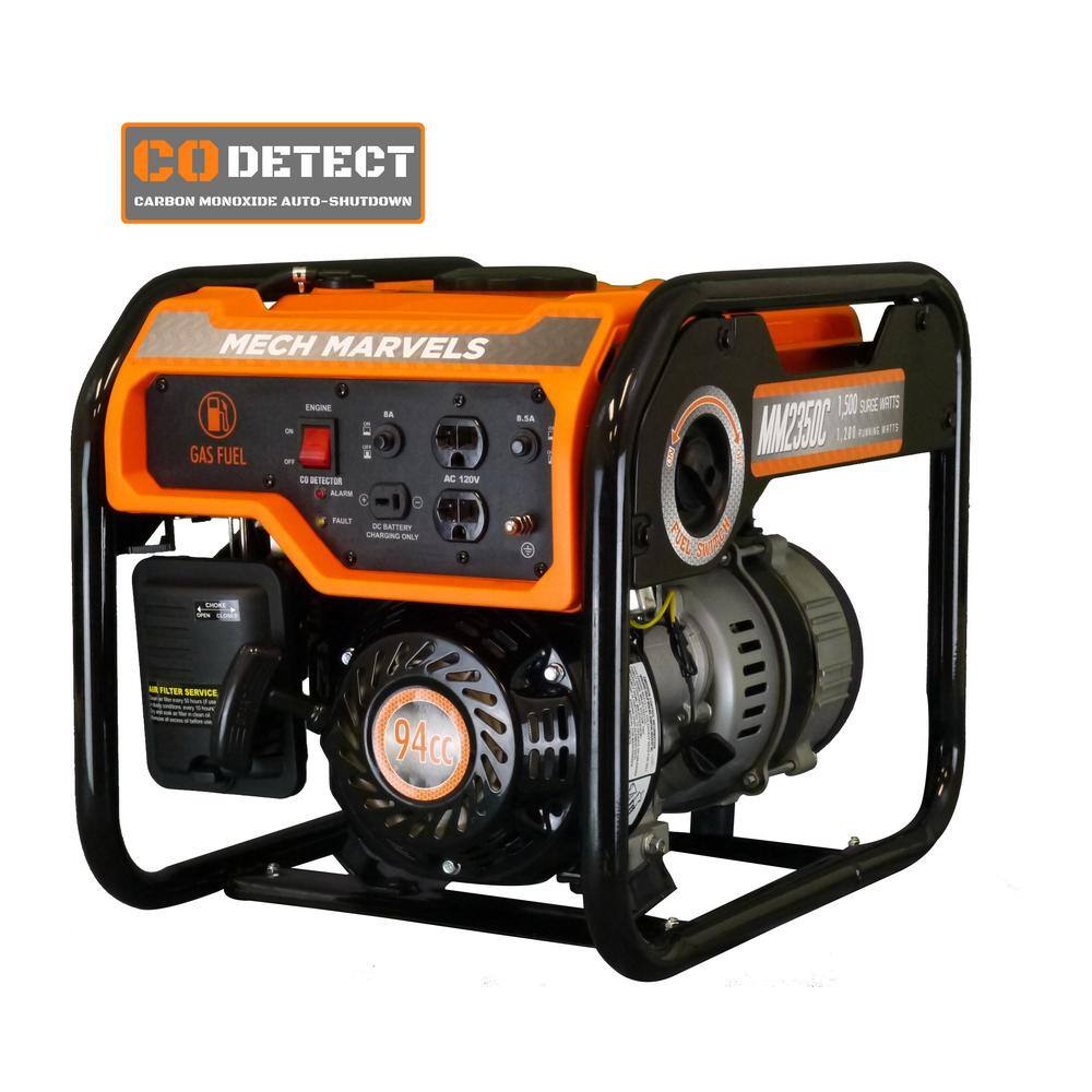 Mech Marvels 1,500-Watt Recoil Start Gasoline Portable Power Generator ...