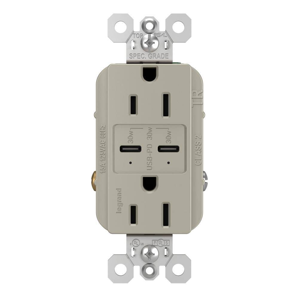 Legrand radiant 15 Amp 125-Volt Tamper-Resistant Duplex Outlet with ...