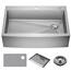 Delta Lenta 16 Gauge Stainless Steel 36 in Single Bowl Farmhouse Apron ...