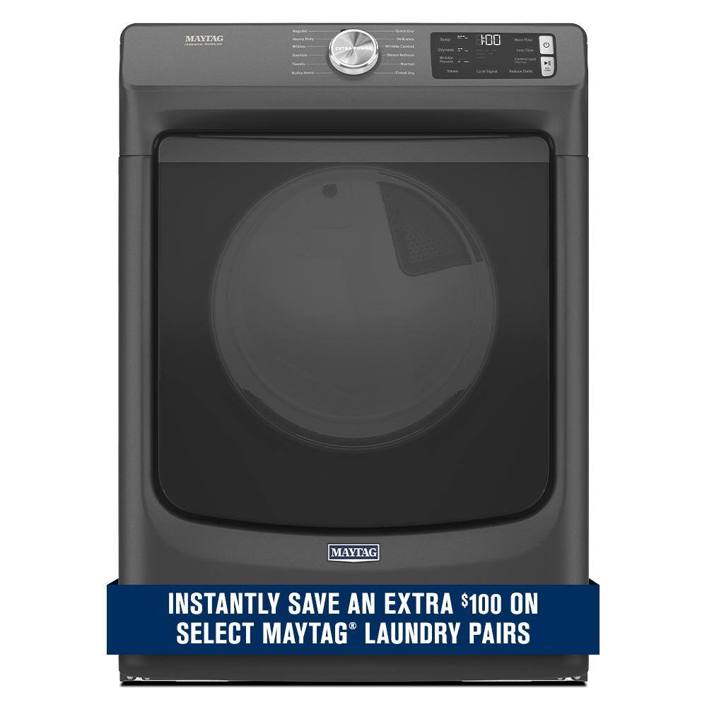 Maytag 7.3 cu. ft. Vented Gas Dryer in Volcano Black MGD6630MBK - The ...