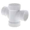 NIBCO 2 in. x 2 in. x 1-1/2 in. x 1-1/2 in. PVC DWV All Hub Double ...