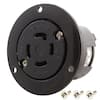 AC WORKS 3-Phase 30 Amp 250-Volt NEMA L15-30R Flanged Mounting Locking ...