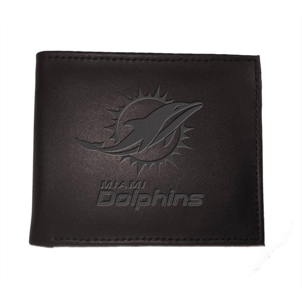 Team Sports America Miami Dolphins NFL Leather Bi-Fold Wallet 7WLTB3816 ...