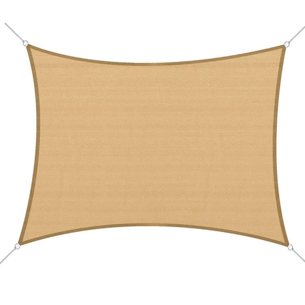 AOPSPS 4 ft. x 4 ft. Sand Sun Shade Cloth-90% UV Block D0102HQPNGY ...