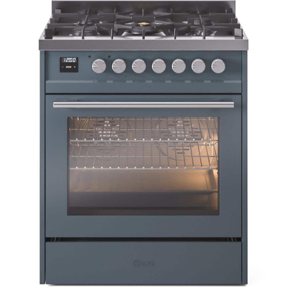 ILVE Professional Plus II 30 in. 5 Burner Freestanding Dual Fuel Range ...