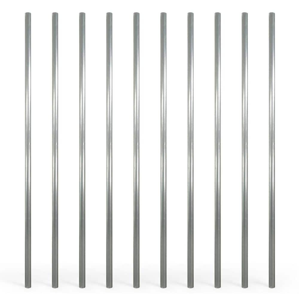 Fencer Wire Silver Galvanized 2-3/8 in. x 2-3/8 in. x 8 ft. Steel ...