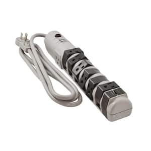 Yellow Jacket 5 ft. 9-Outlet Metal Heavy-Duty Power Strip with Mounting ...