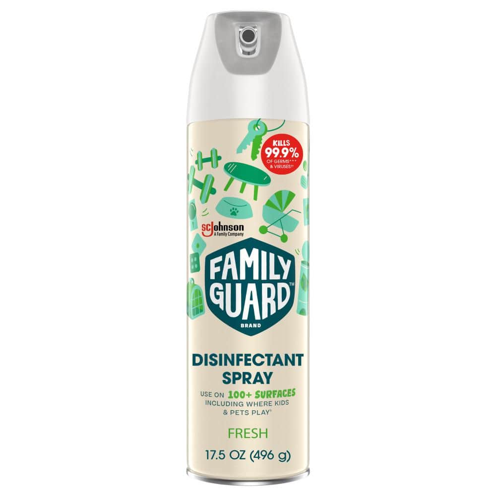 FAMILYGUARD 17.5 oz. Fresh Disinfectant Spray All Purpose Cleaner ...