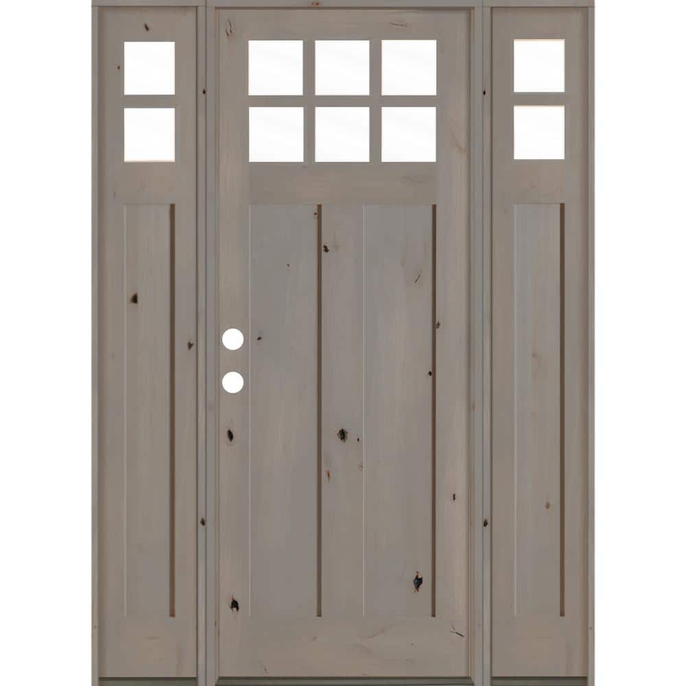 Krosswood Doors 70 in. x 96 in. Craftsman Alder Right-Hand/Inswing 10 ...