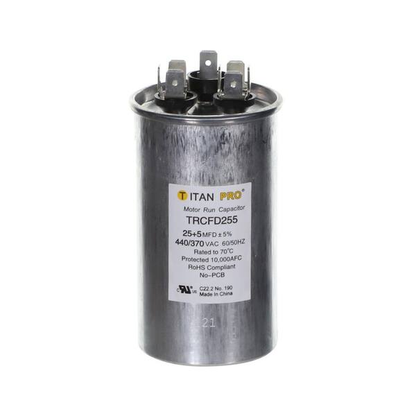PACKARD TITAN PRO 45 Plus 5 MFD 440/370V Dual Voltage Round Run ...