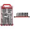Milwaukee 3/8 in. Drive Metric Ratchet and Socket Mechanics Tool Set with PACKOUT Case & Impact ...