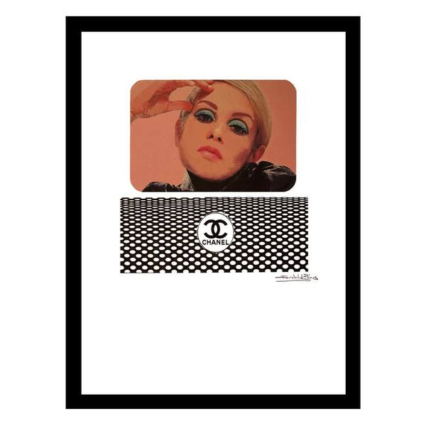 Twiggy Designer Fashion by Fairchild Paris Framed Graphic Print People ...
