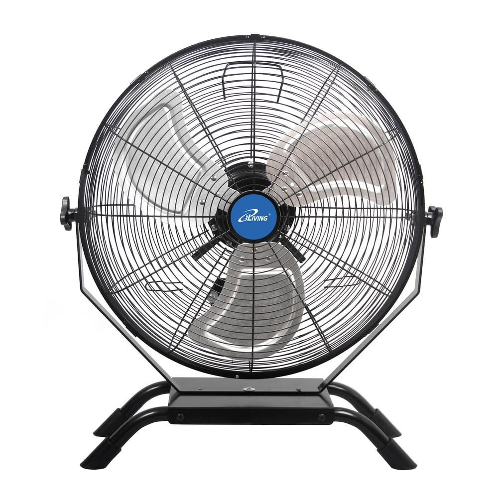 iLIVING 20 in. 3 Speeds Wall Mounted or Floor Stand, Indoor or Outdoor ...
