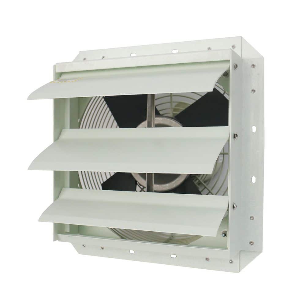 iLIVING ILG8SF12S-CR 12 in. Corrosion Resistance Shutter Exhaust Fan ...