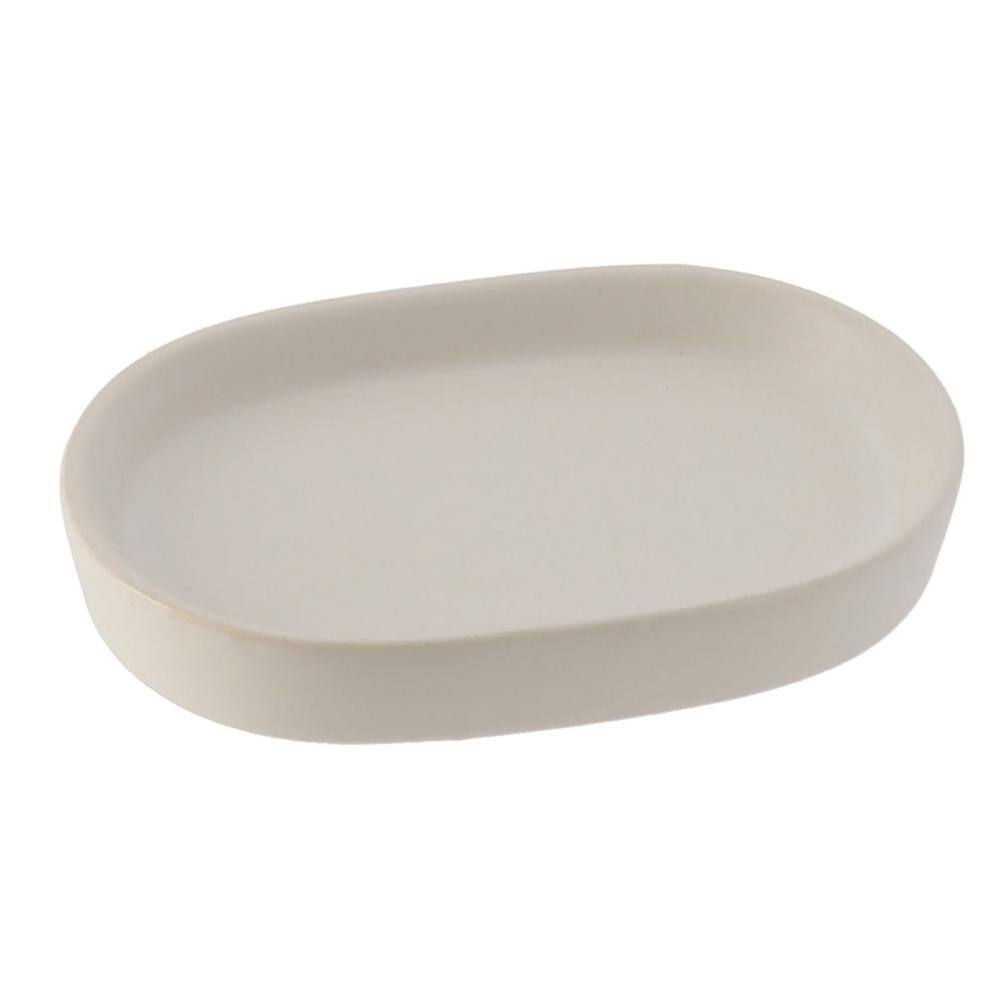 Smooth Freestanding Soap Dish White 64108100 - The Home Depot