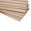 0.47 in D x 7 in W x 94.5 in. L 3-Dimensional Louvered MDF Decorative ...