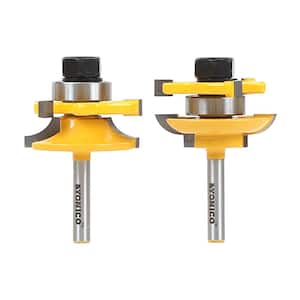 Yonico Rail and Stile Round Over 1/4 in. Shank Carbide Tipped Router ...
