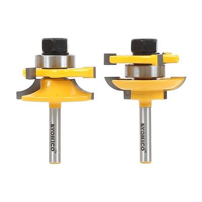 Yonico Rail and Stile Round Over 1/4 in. Shank Carbide Tipped Router ...
