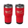 Milwaukee PACKOUT Red 30 oz. Tumbler 2PK 48-22-8393R-48-22-8393R - The ...