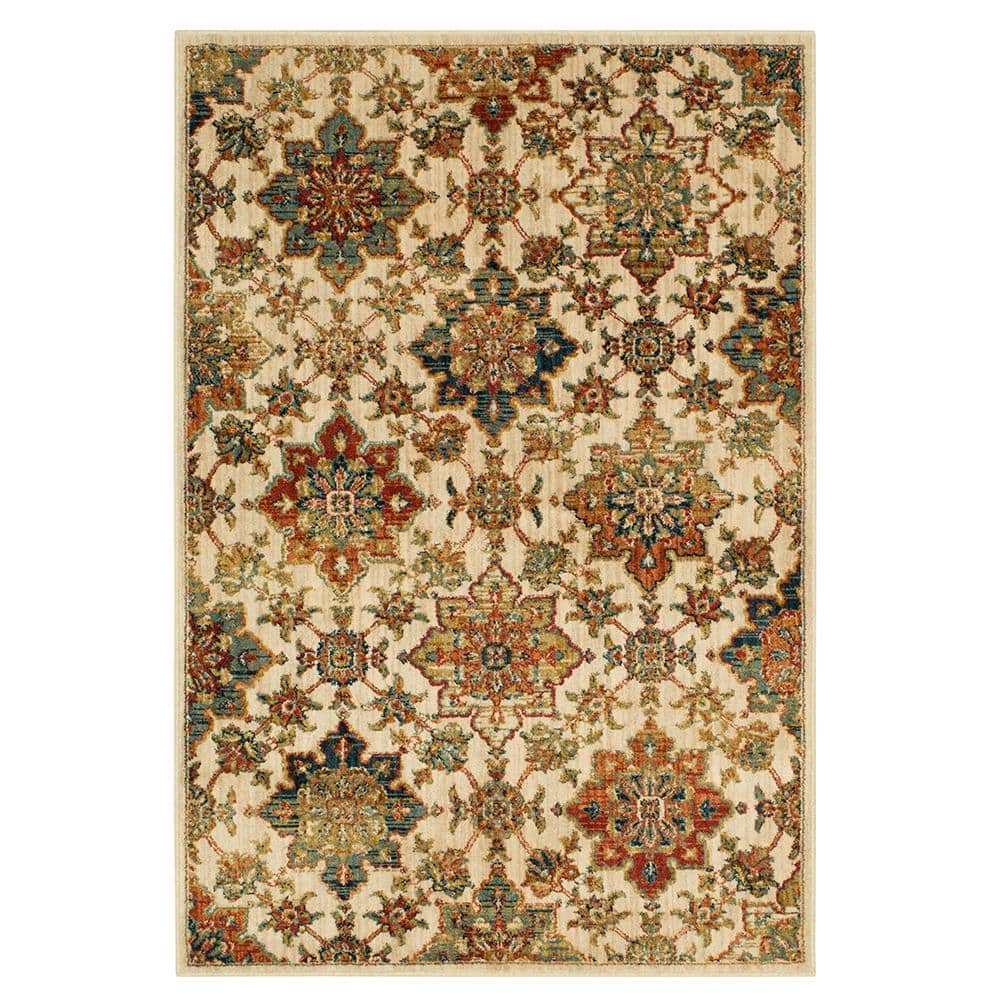 Lifeproof Isabella Vanilla 4 ft. x 6 ft. Area Rug 670795 - The Home Depot