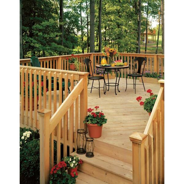 ProWood 8-Step Pressure-Treated Cedar-Tone Pine Stair Stringer 215725 ...