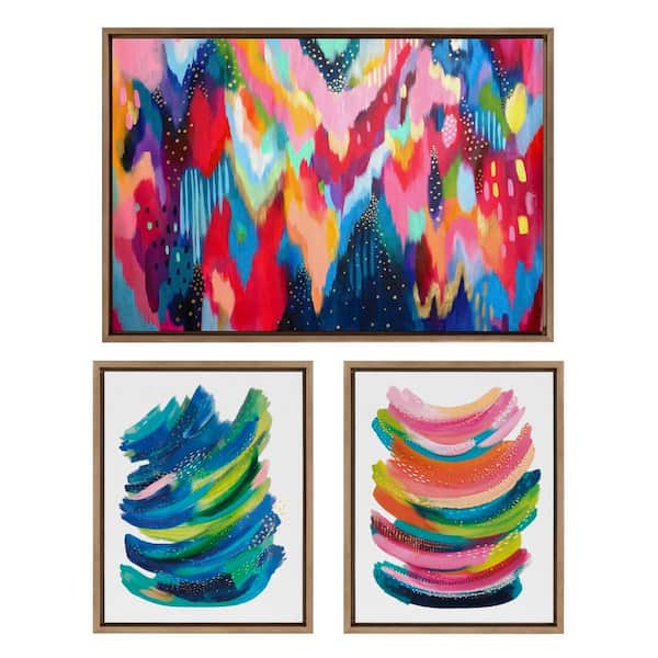 Kate and Laurel Sylvie "Brushstroke Bright Abstract" by Jessi Raulet of ...