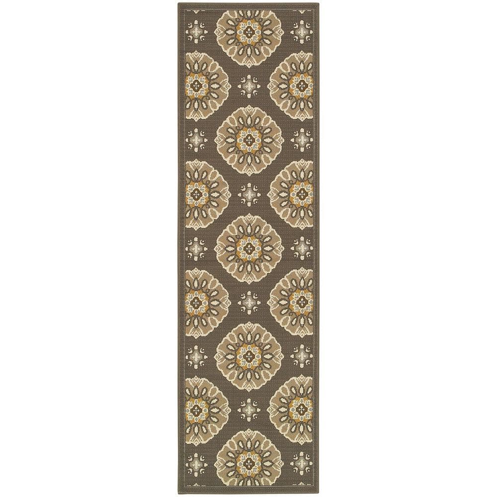 Home Decorators Collection Skye Grey 2 ft. x 8 ft. Indoor/Outdoor Patio ...