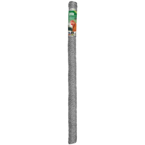 YARDGARD 2 in. Mesh x 6 ft. x 50 ft. 20-Gauge Galvanized Steel Poultry ...