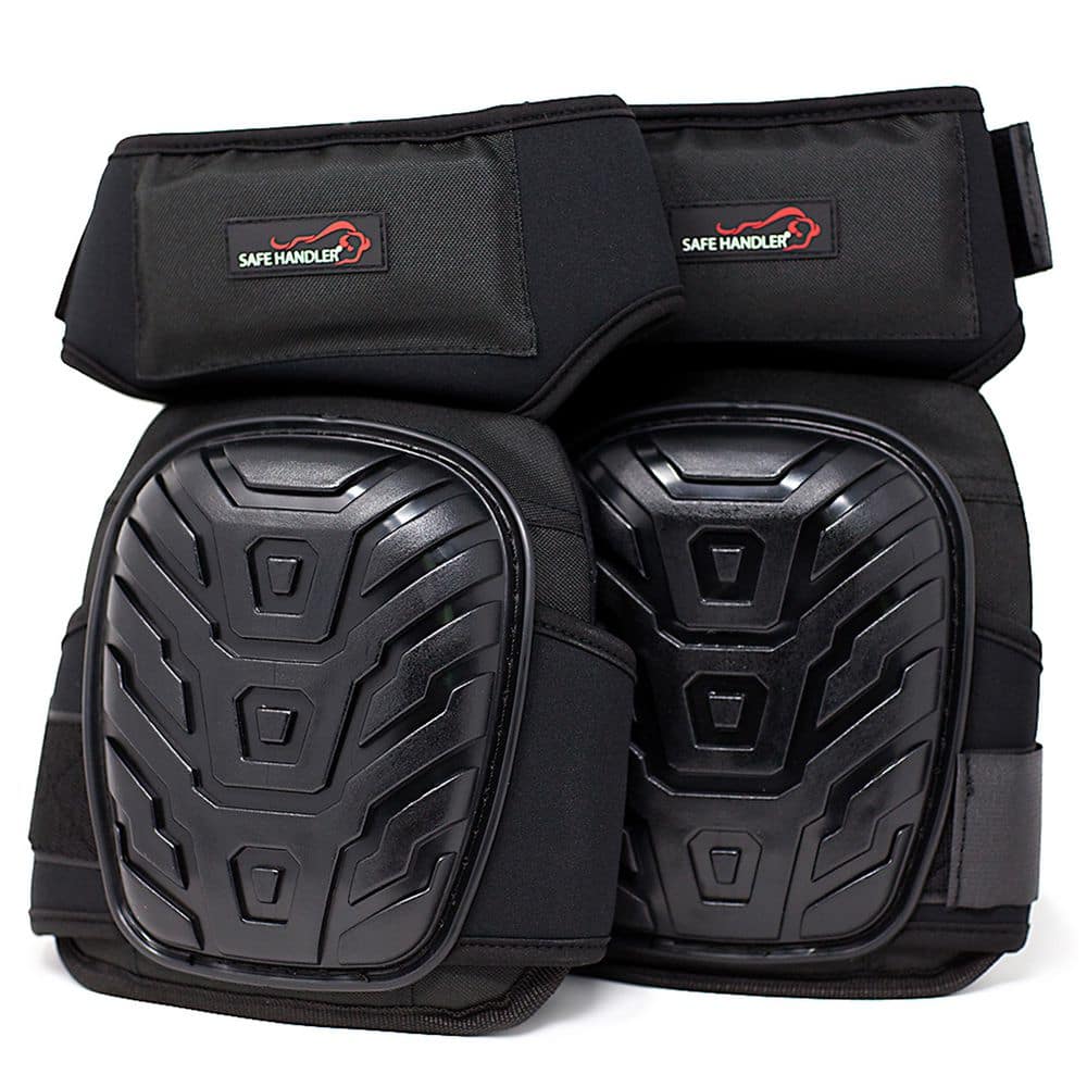 BISON LIFE Extra Long Crystal Gel Knee Pads with EVA Foam Cushion, Hard ...