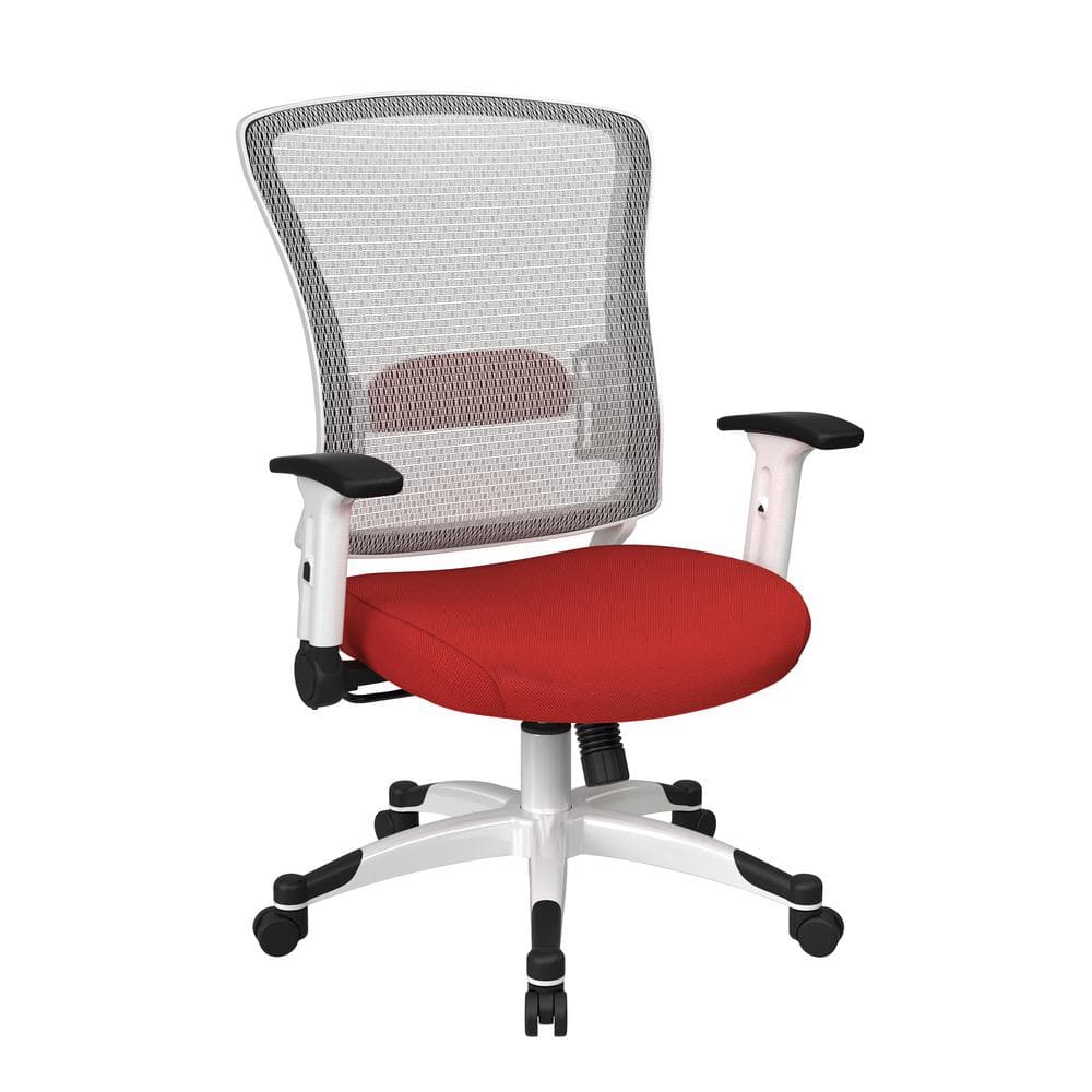 Office Star Products SPACE Seating Mesh Adjustable Height Cushioned ...