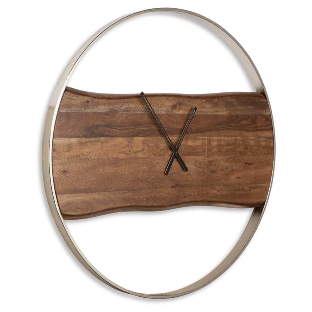 Signature DESIGN BY ASHLEY Panchali Brown/Silver Hanging Metal Frame ...