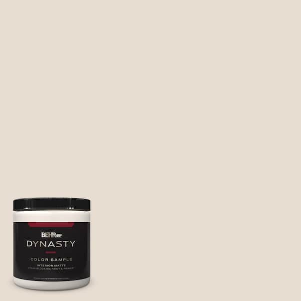 BEHR DYNASTY 8 oz. #ICC-11 Designer White Matte Stain-Blocking Interior ...