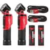 Milwaukee 500 Lumens LED Pivoting REDLITHIUM USB Flashlight & 500 ...